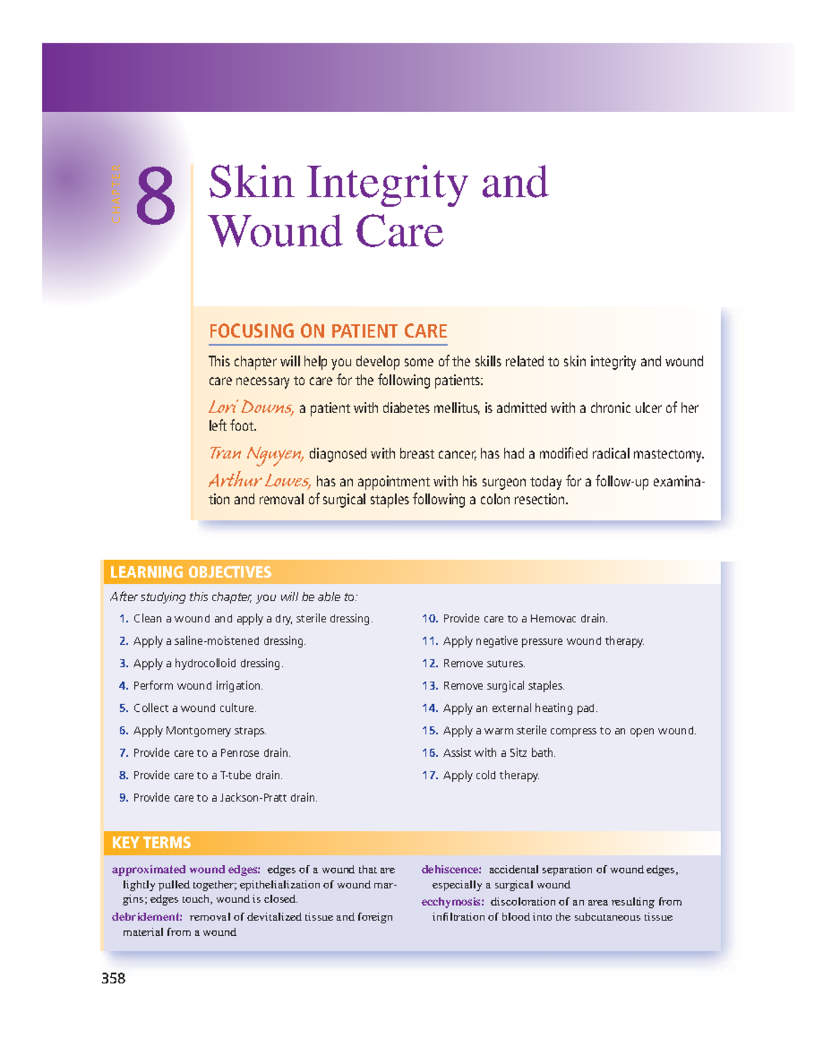 Wunds - dadqwdqd - Skin Integrity and Wound Care 8 FOCUSING ON PATIENT ...
