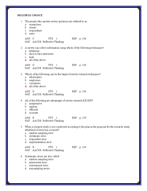 Chapter 24—Multivariate Statistical Analysis-MCQ - MULTIPLE CHOICE ...