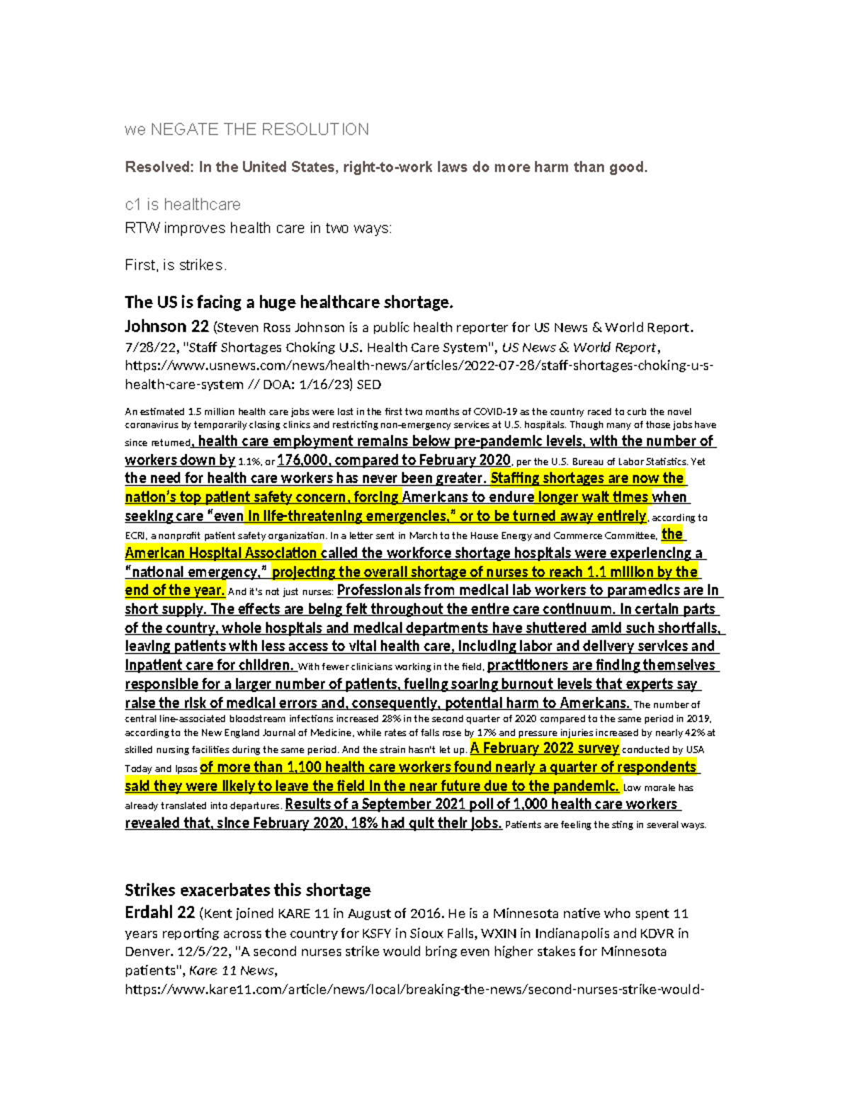 The Blake School Ve Da Con Stanford Round 1 - we NEGATE THE RESOLUTION ...