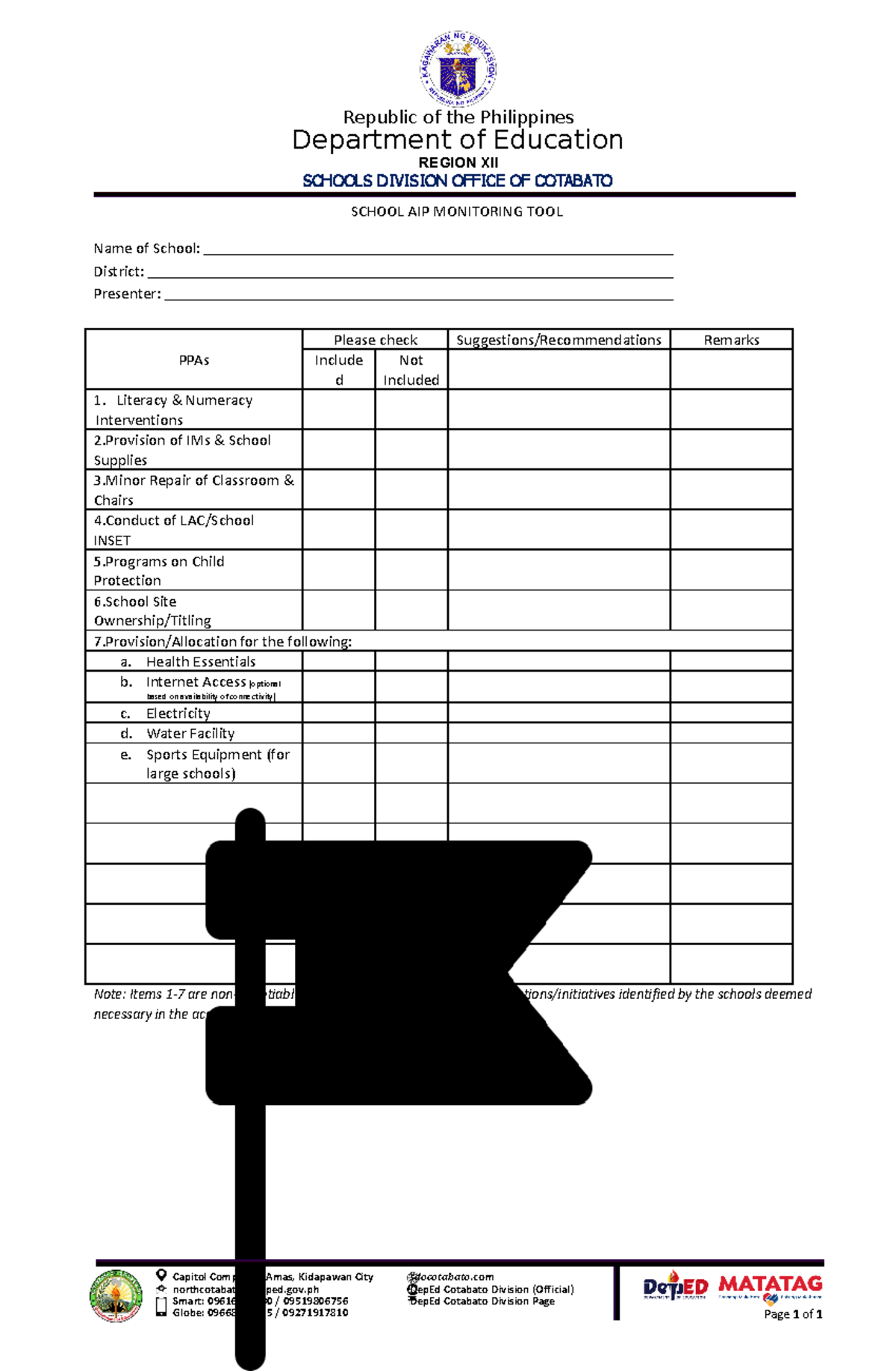 AIP-Monitoring-Tool - aip - Republic of the Philippines Department of ...