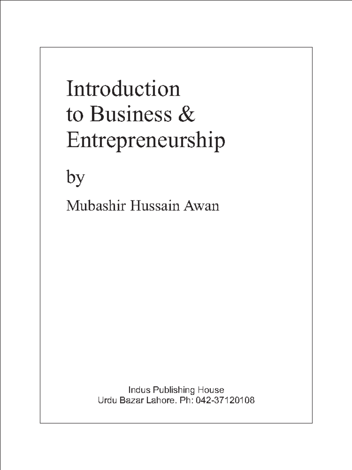 1-10 - Lecture notes Lecture 1 - Introduction to Business ...