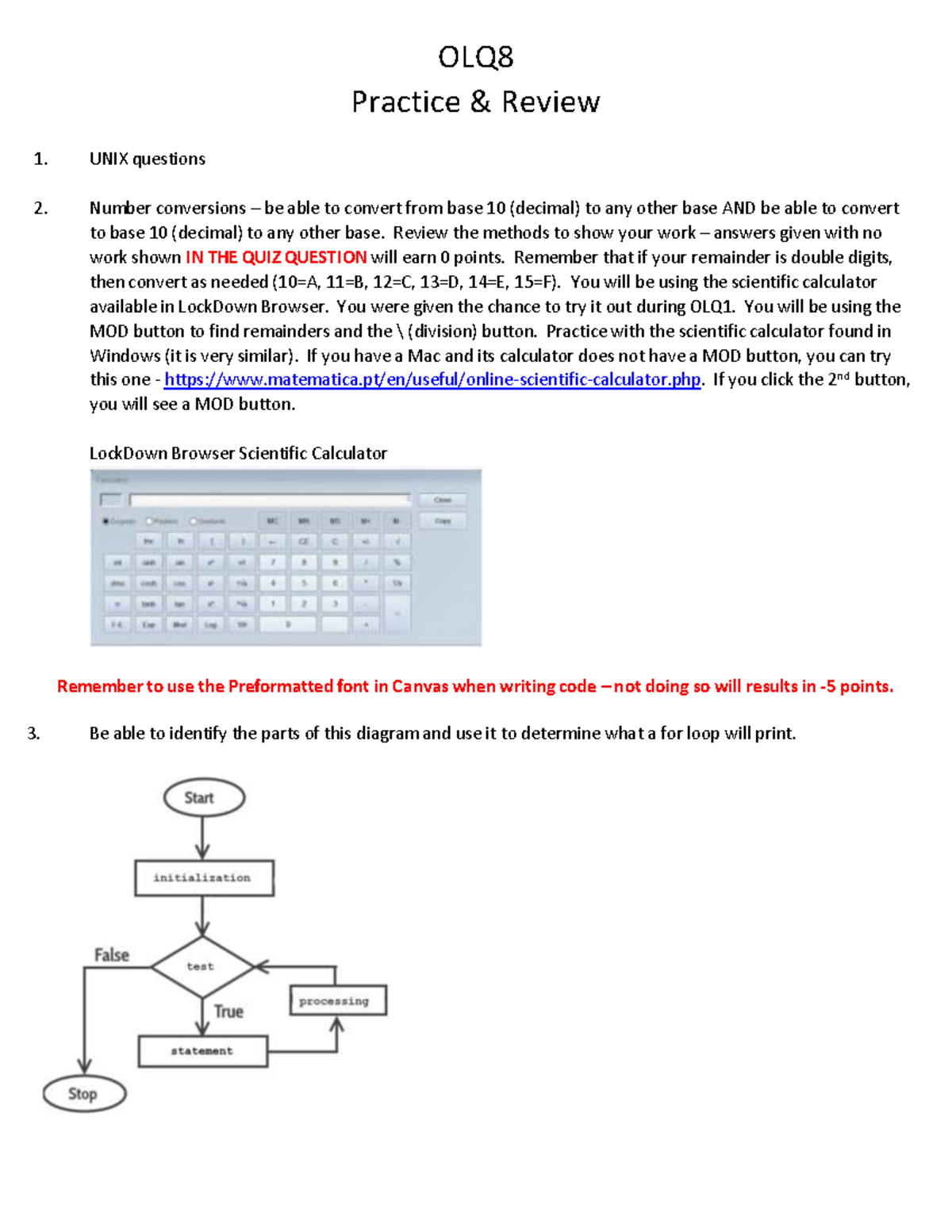 OLQ8 Study Guide - Online Quiz Notes - OLQ Practice & Review UNIX ...