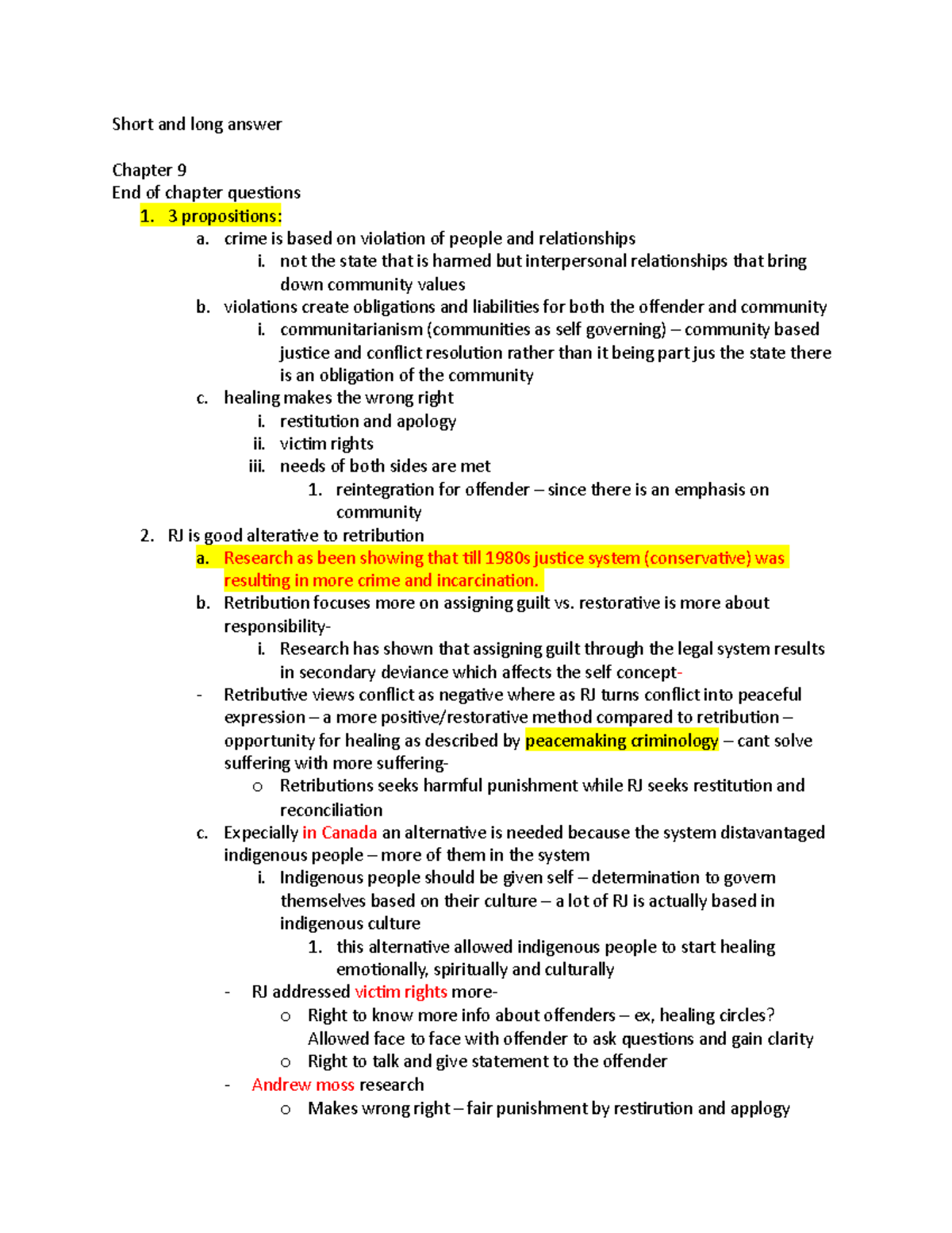 Short and long answer exam 3 - Short and long answer Chapter 9 End of ...
