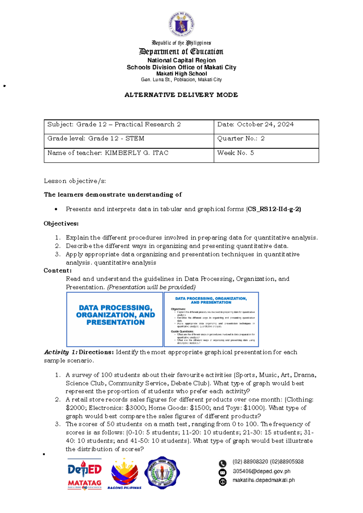 ADM Practical Research 2 Stem -October 24 2024 - Republic of the ...