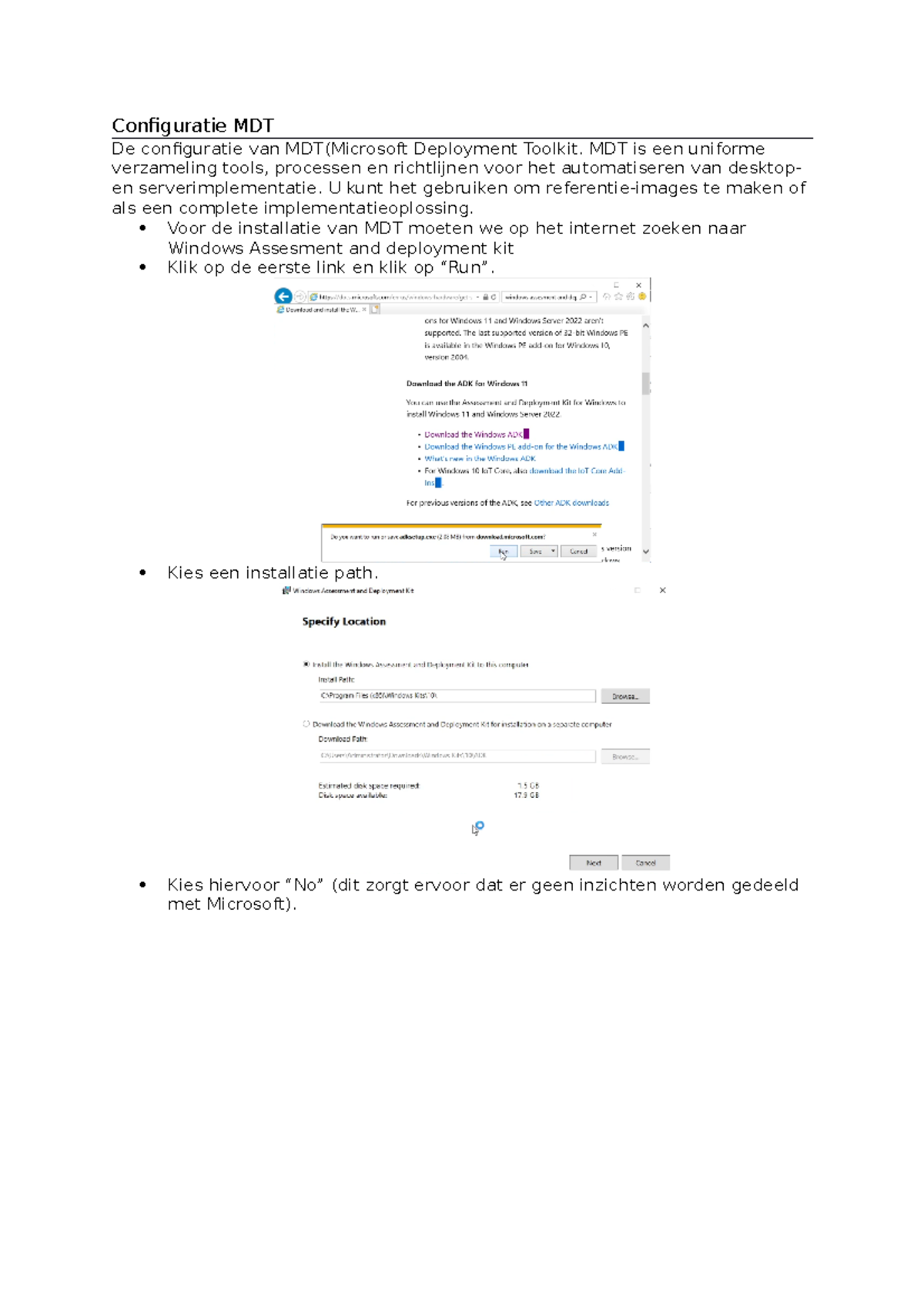 Configuratie MDT - Stappenplan MDT - Configuratie MDT De configuratie ...
