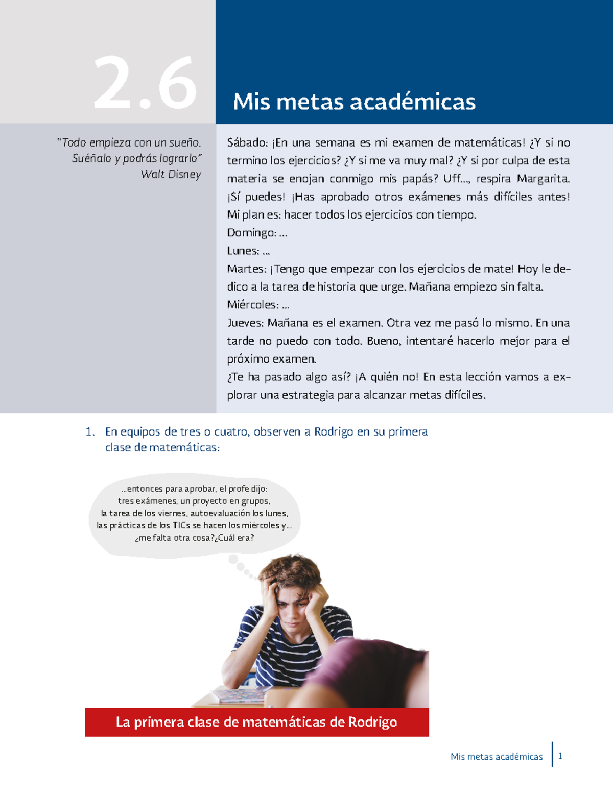 Semana 4 Mis metas academicas matematicas - Mis metas académicas 1 2 ...