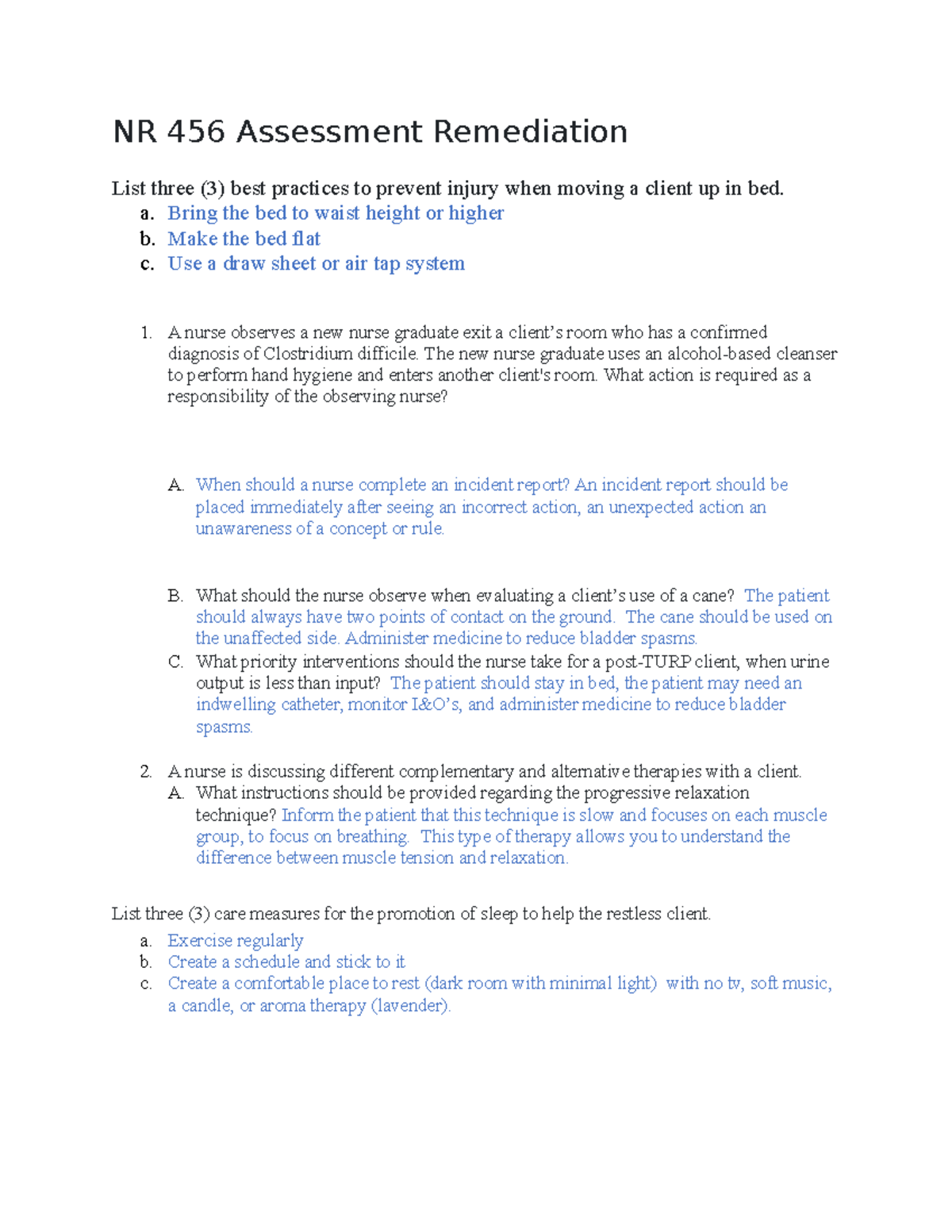 NR 456 Assessment Remediation - NR 456 Assessment Remediation List ...
