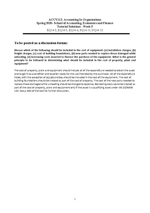 Tutorial 4 Solutions - FIN 223 Investment Analysis Tutorial 4 Solutions ...