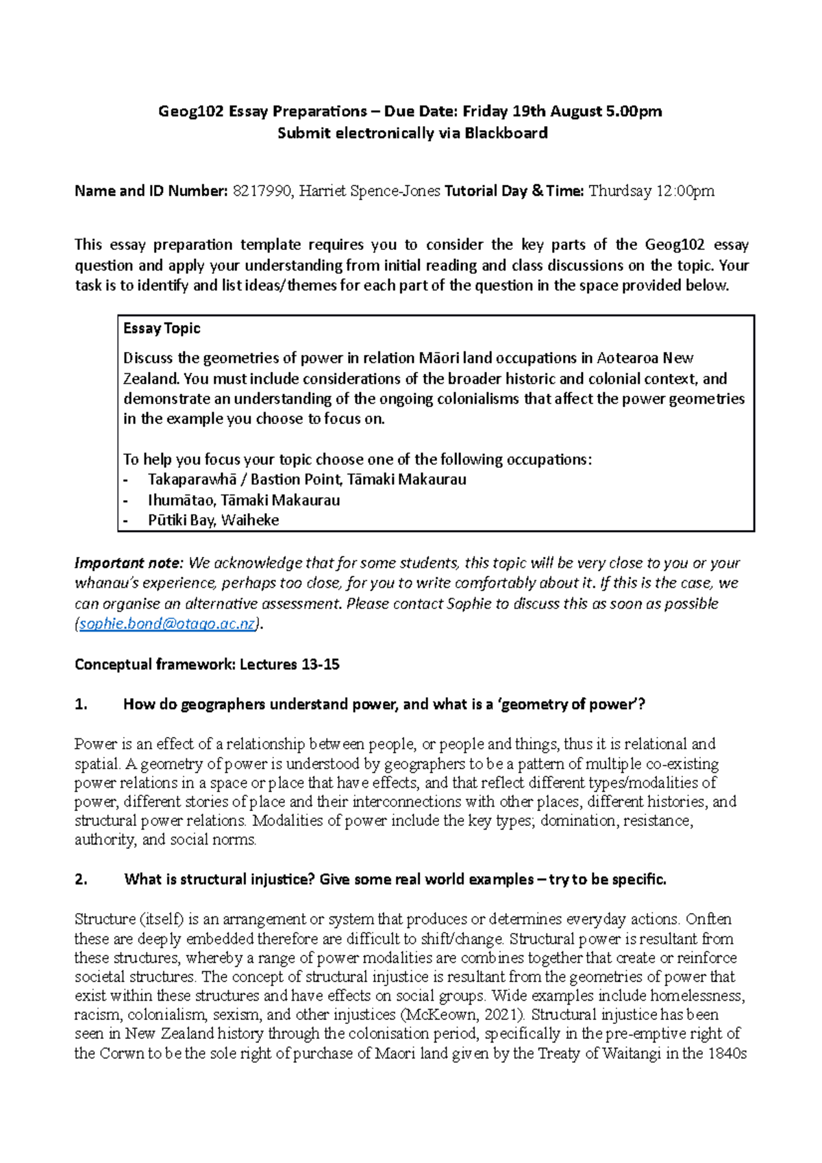 Geog102 Essay Preparation Questions Template 2022 - Geog102 Essay ...