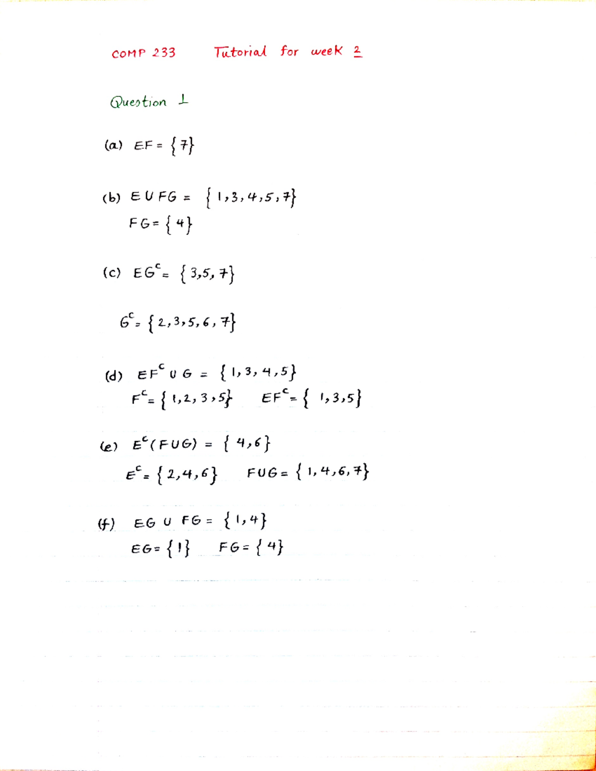 COMP233 Carlos-Luis Santana Summer 2023 Tutorial 1 Solutions - COMP 233 - Studocu
