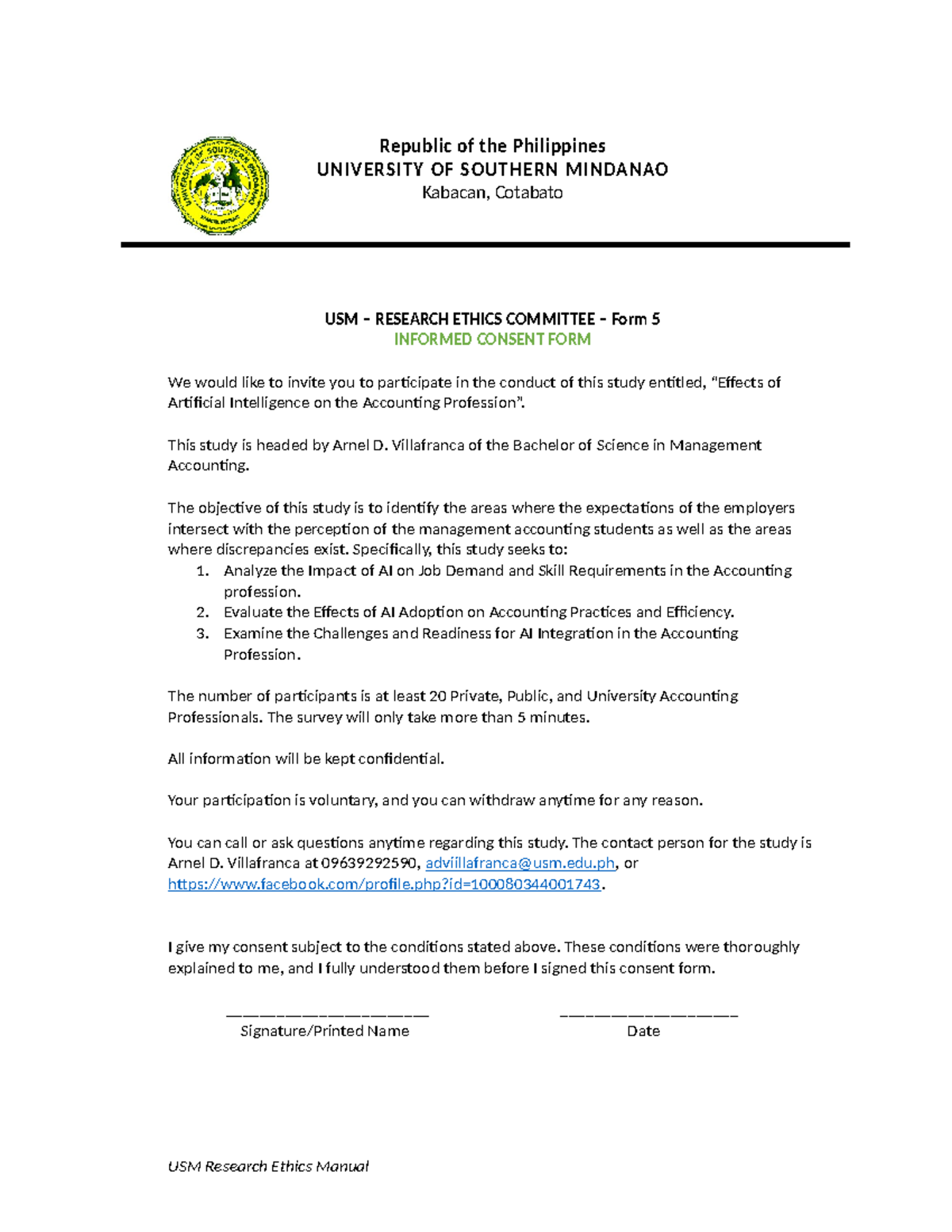 Consent-Form - heavey real - Republic of the Philippines UNIVERSITY OF ...