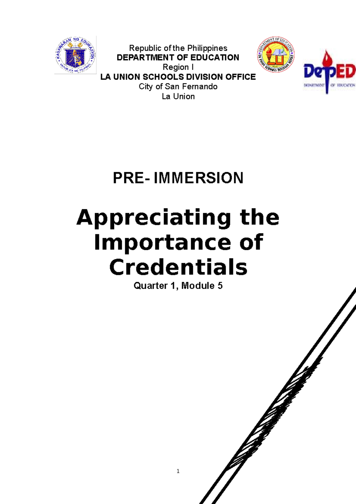 Pre-immersion-5 - Pre-immersion-5 - Republic of the Philippines ...