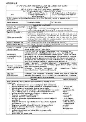 BTS NDRC Corrige-Sujet E5 2022 sujet faur - BREVET DE TECHNICIEN SUPÉRIEUR NÉGOCIATION ET - Studocu