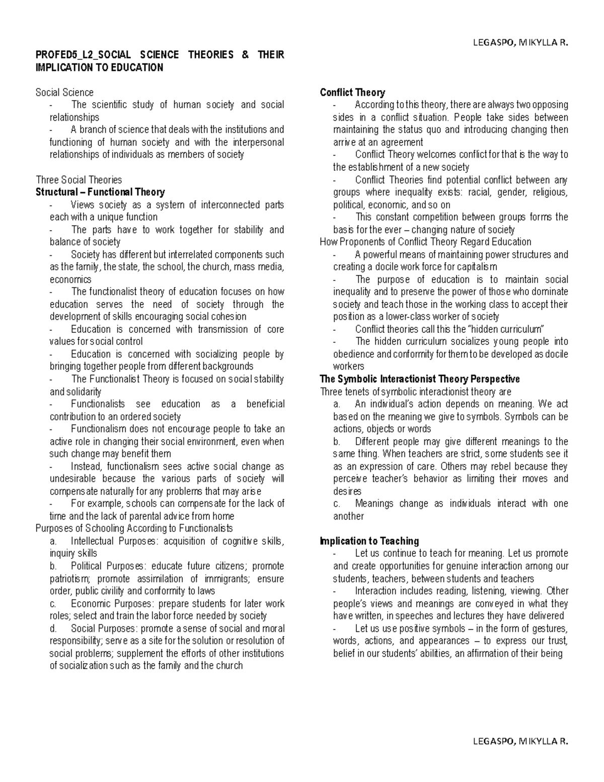 Profed 5 L2 - important document - LEGASPO, MIKYLLA R. LEGASPO, MIKYLLA ...