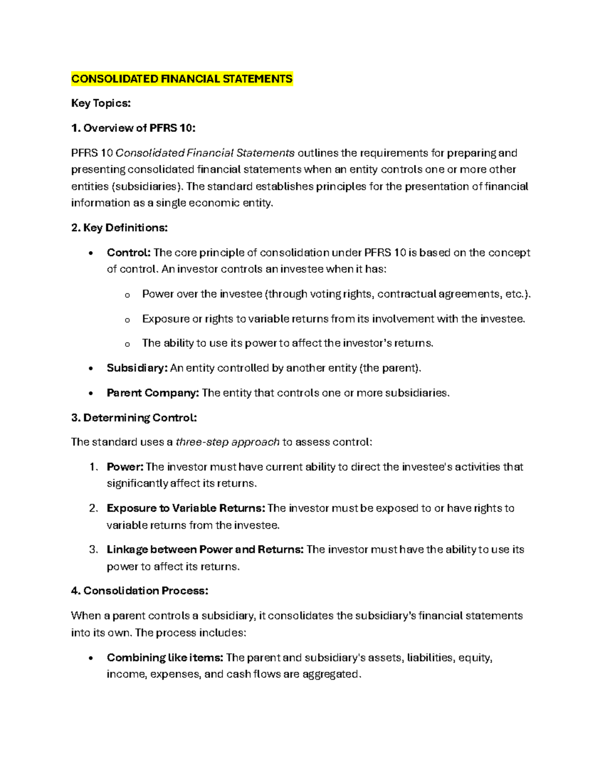 Consolidated Financial Statements - CONSOLIDATED FINANCIAL STATEMENTS ...