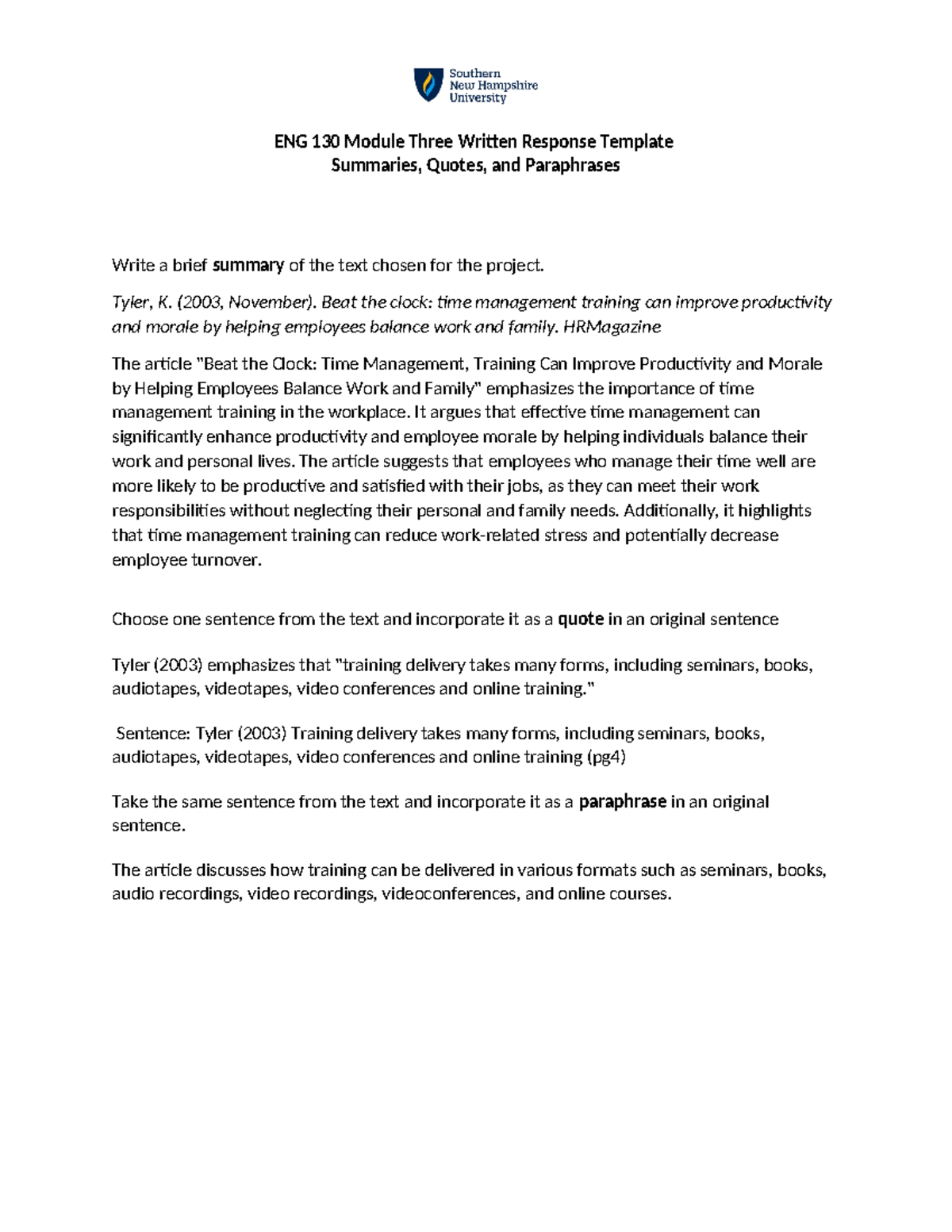 ENG 130 Module Three Final - ENG 130 Module Three Written Response ...