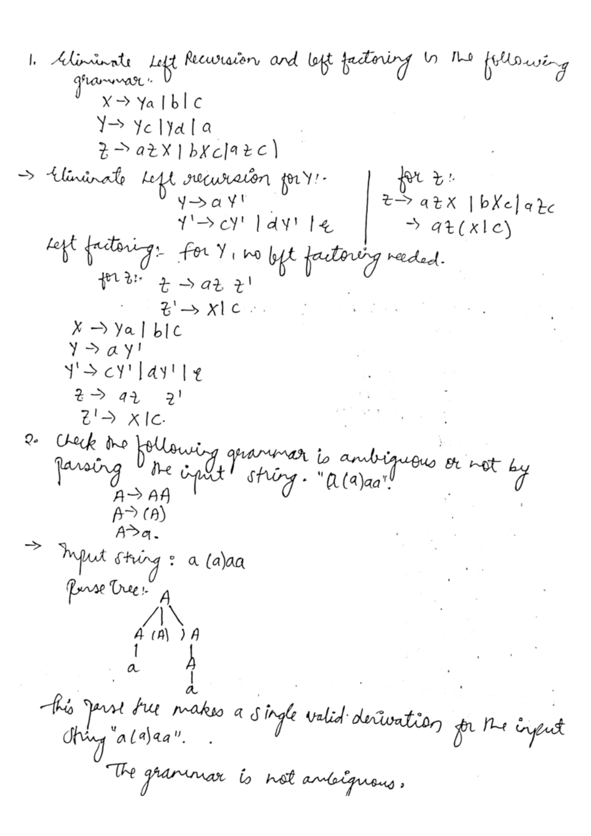 WORK 3 - asdf - Compiler Design - RA U S K DATTA - Studocu