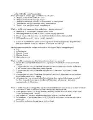 Questions from previous exams-Lecture 1 with answers - Study questions ...