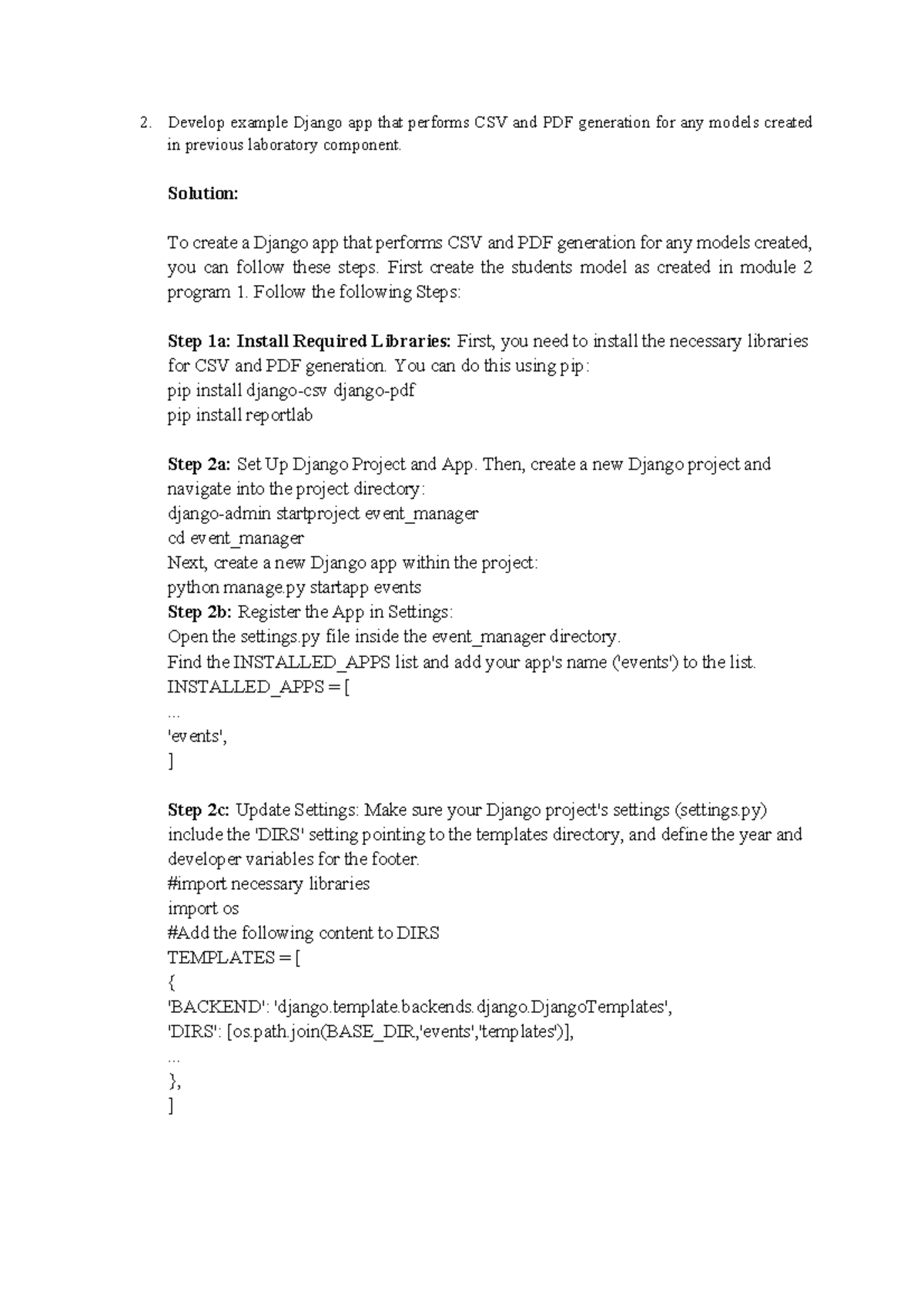 Module-4 Second Program - Develop example Django app that performs CSV and PDF generation for ...
