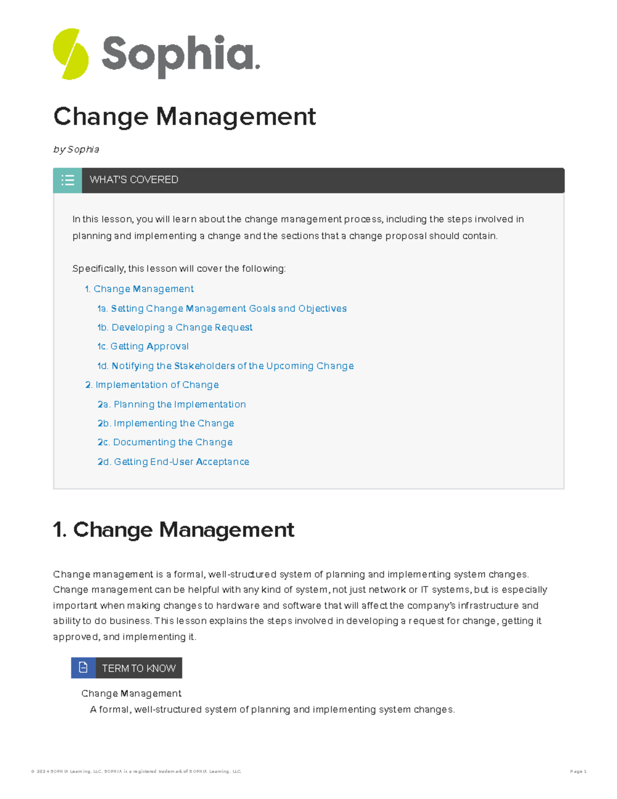 Change-management-7 - Management topics - Change Management by Sophia ...