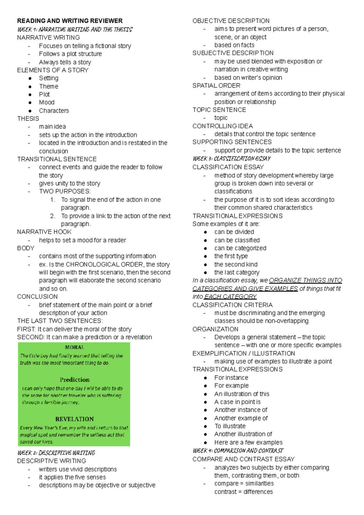 Reviewer 3RD Quarter - READING AND WRITING REVIEWER WE 1: NATE WIN AN ...