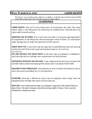 Critical Reflection Paper - Duca, Ronald M. AM Critical Reflection ...