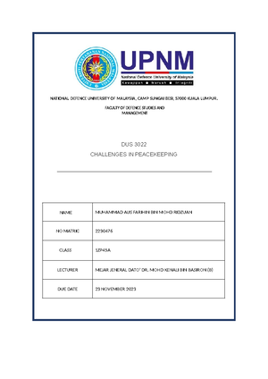 Introduction of Strategy Studies - UNIVERSITI PERTAHANAN NASIONAL ...