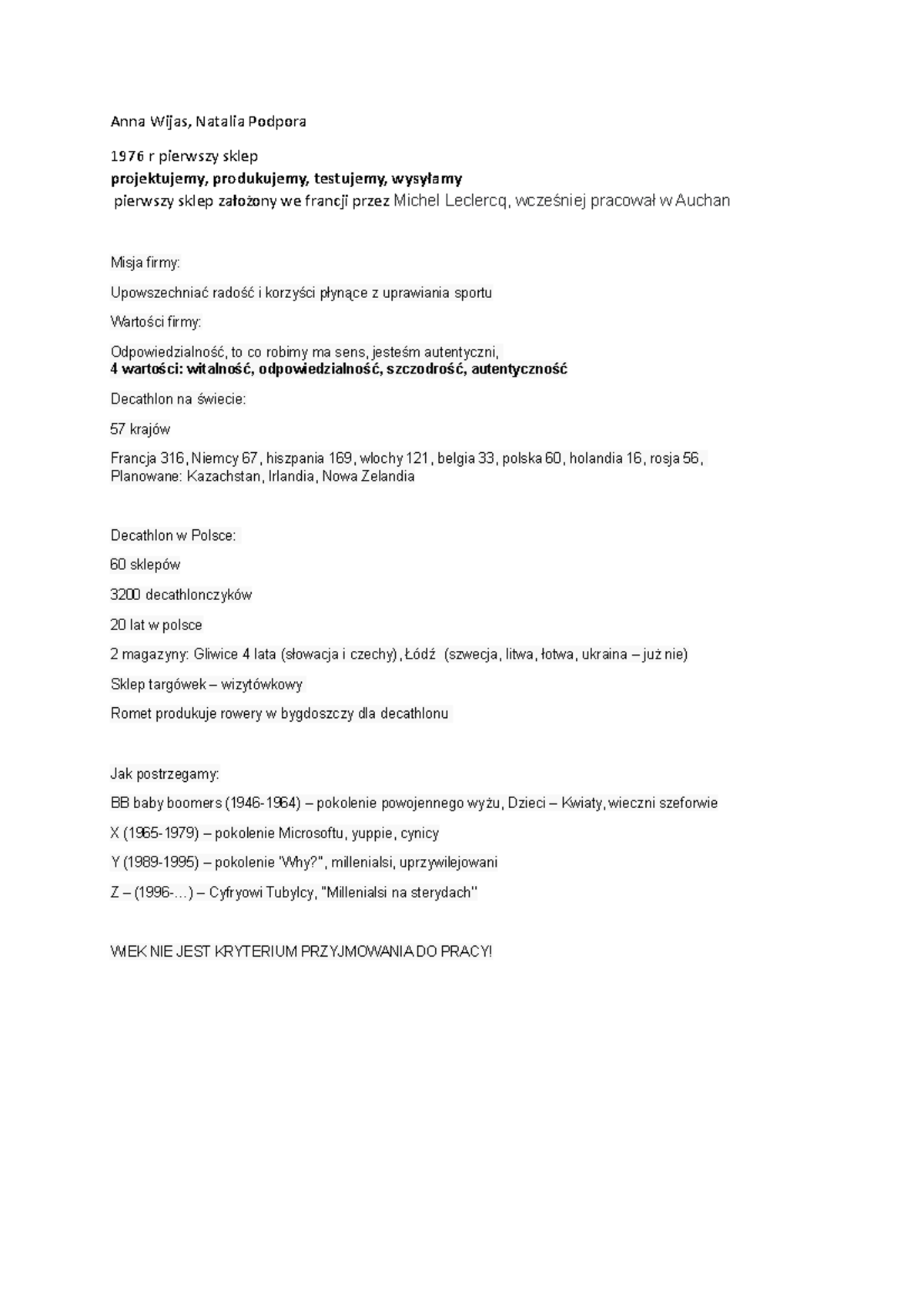 Decathlon lodz - Webinar - Anna Wijas, Natalia Podpora 1976 r pierwszy ...