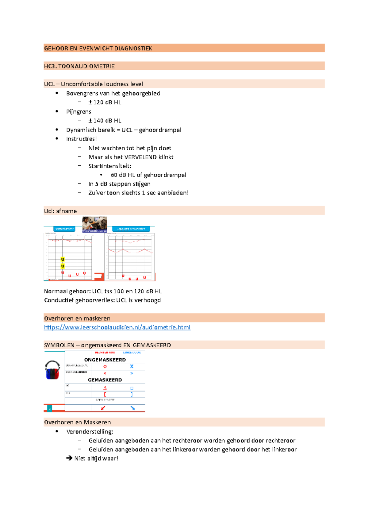 GED HC3 toonaudiometrie maskeren sv - GEHOOR EN EVENWICHT DIAGNOSTIEK ...