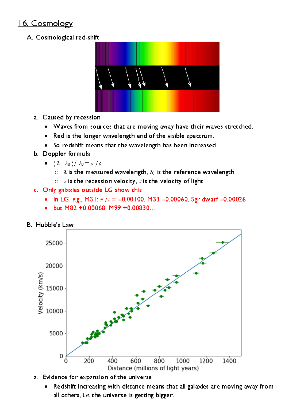 Astronomy GCSE Topic 16 - 1+ z 0. 0. 0. 0. 0. 0. 0. 0. 0. 0. 16 ...