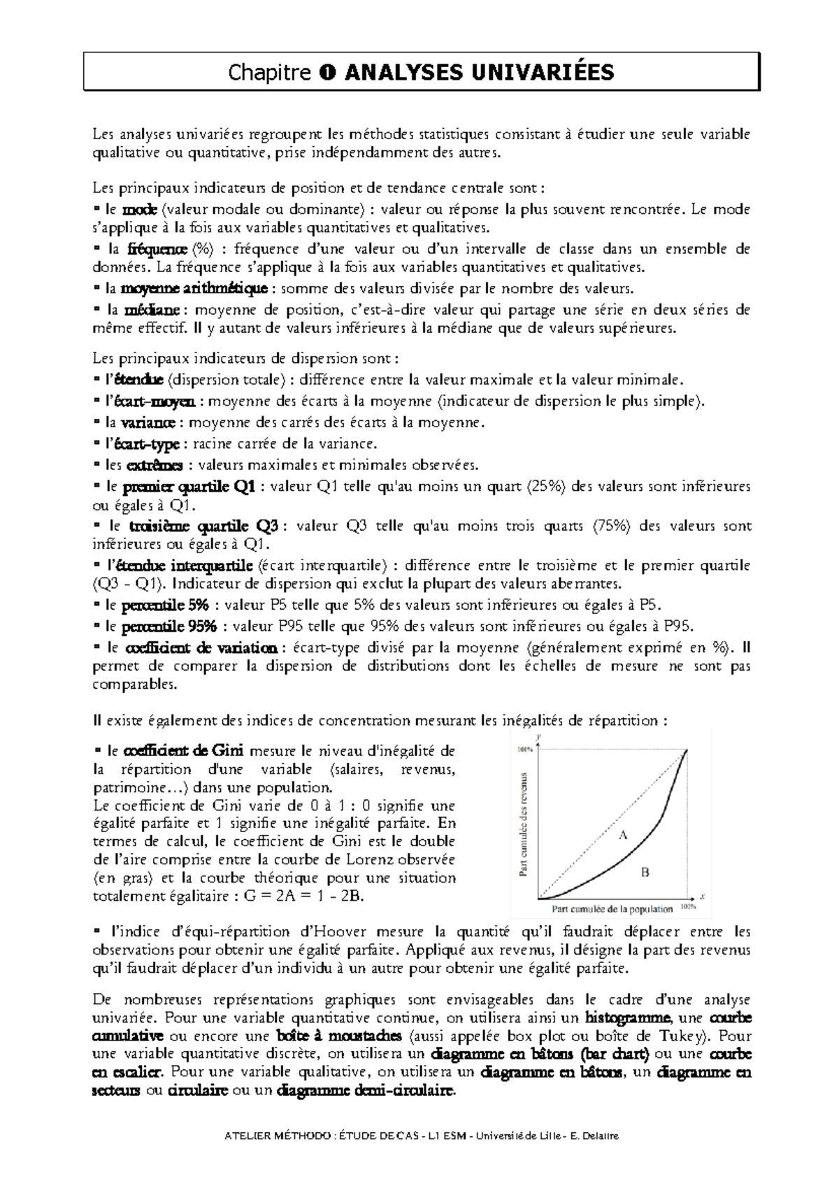 Chap1-Analyses Univari Ã©es - Chapitre ANALYSES UNIVARIÉES Les analyses ...