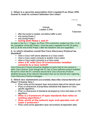 CCNA v2 practice exam 4 - CCNA Exam - Which three areas of router security must be maintained to ...