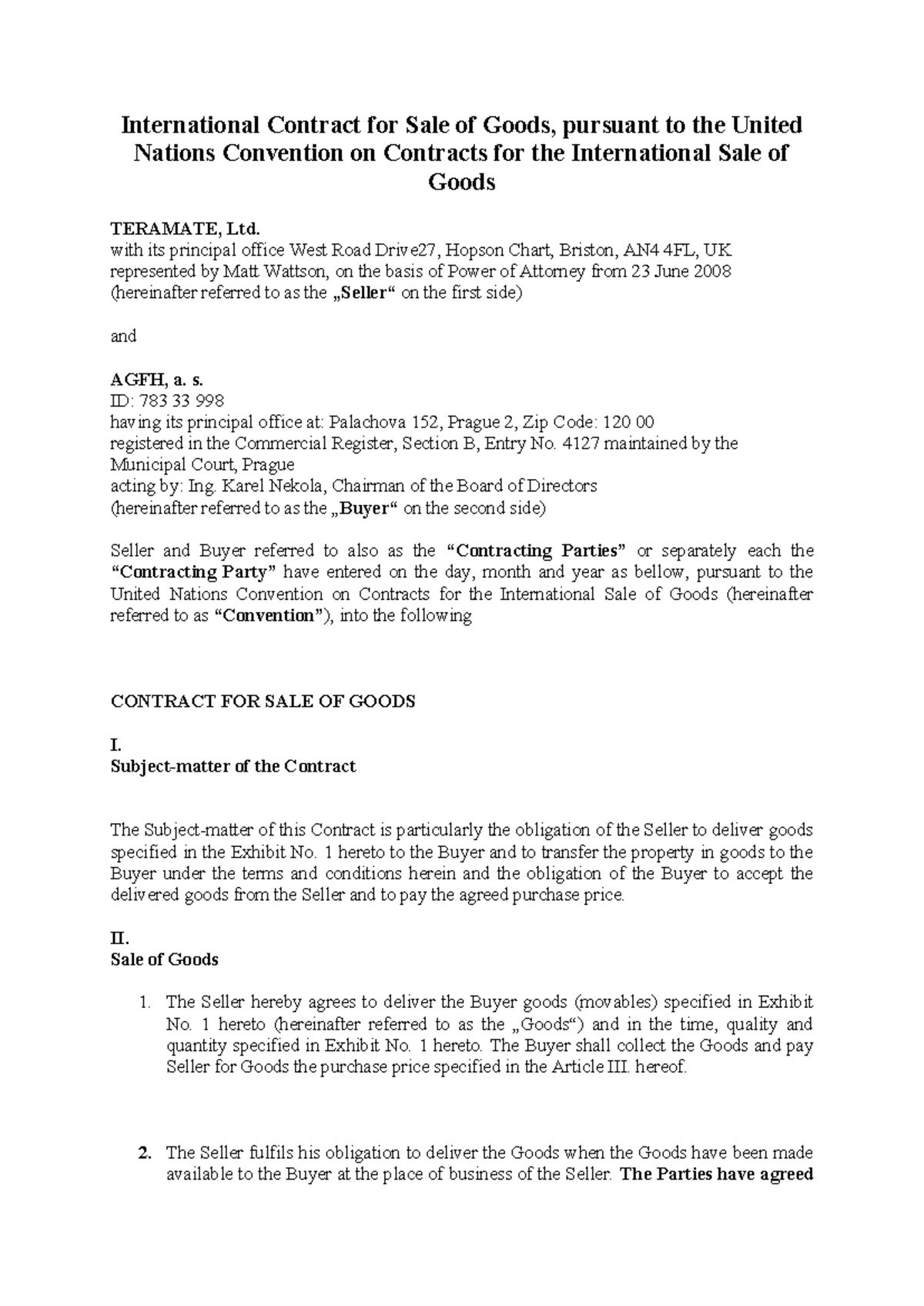 Sample-international-contract-for-sale-of-goods-en (1) - International ...