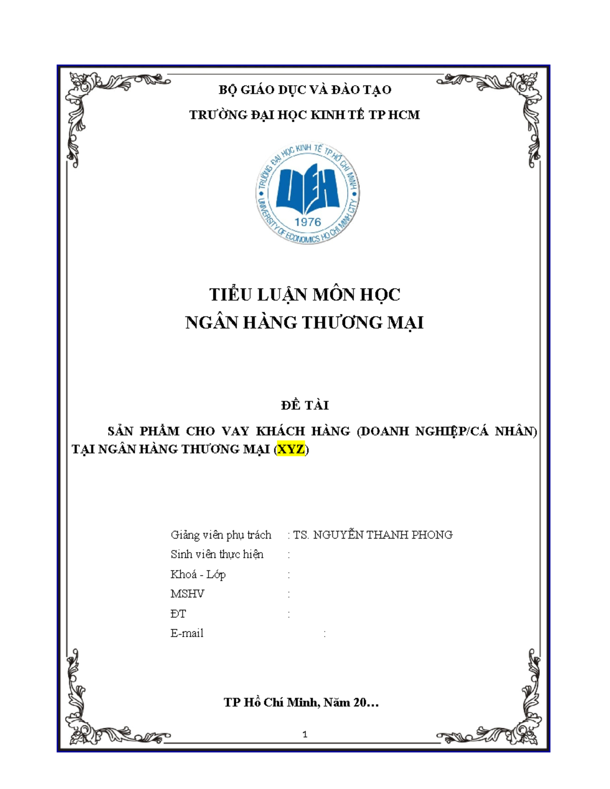 Tieu luan KTHP - NHTM - Tieu luan KTHP - NHTM - tài chính ngân hàng ...