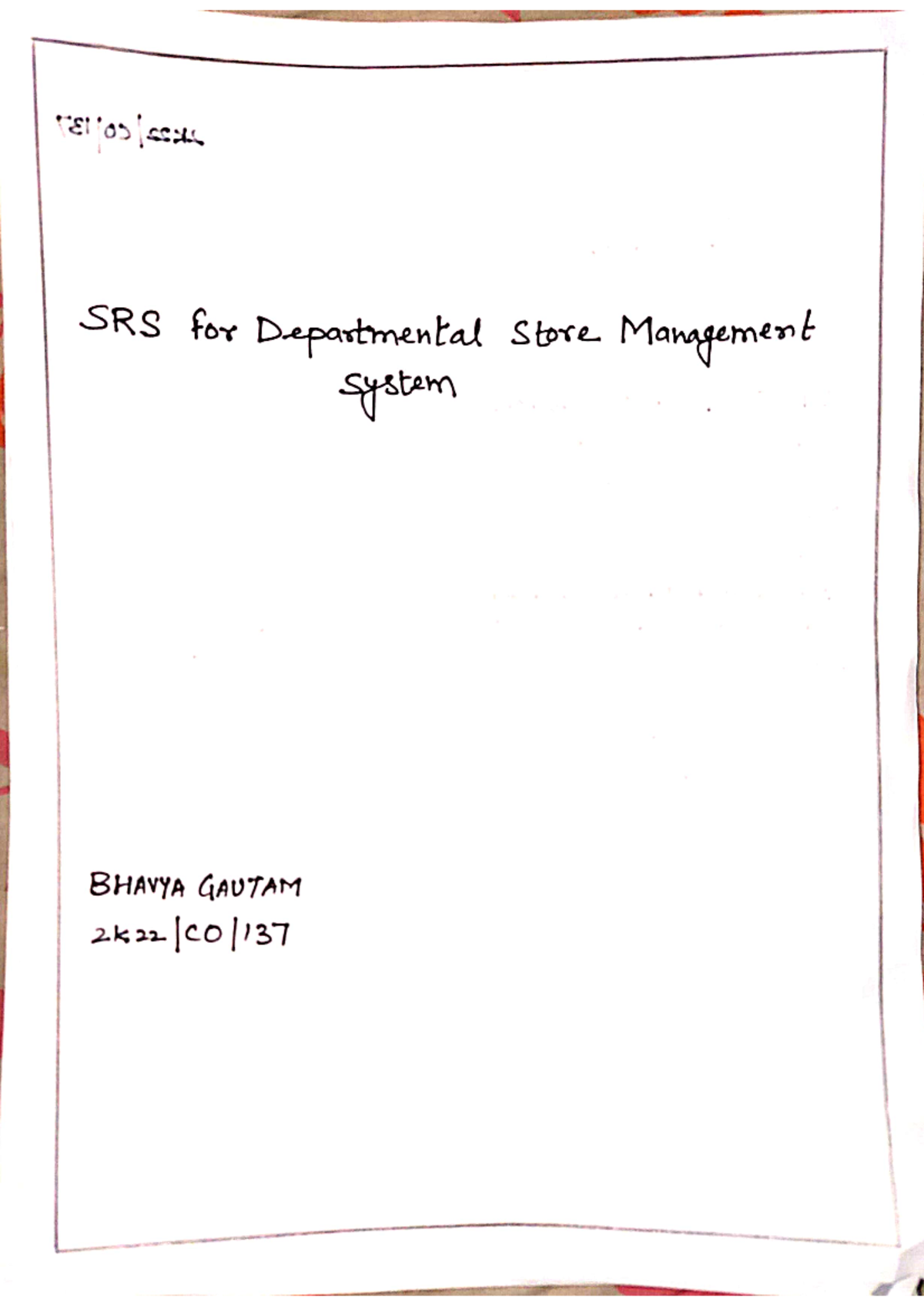 DFD se - DFD - (Elios SRS for Departmental Store Management system ...