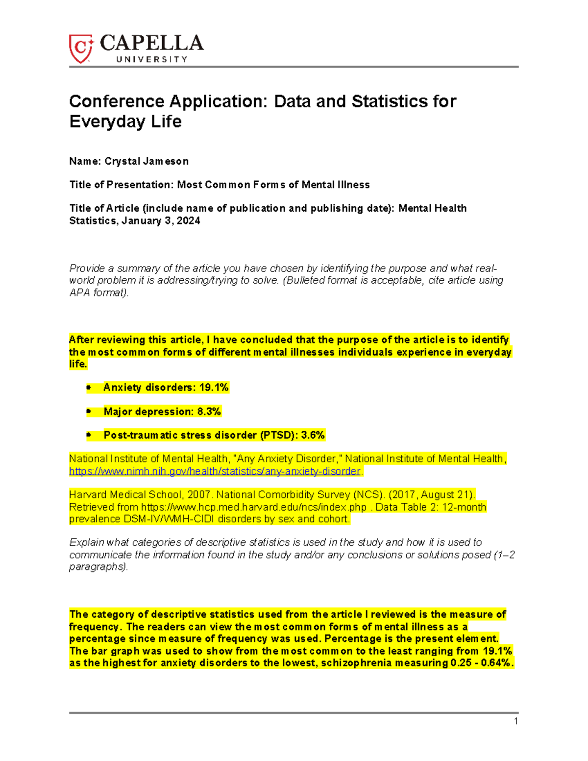 Week 6 Assignment 2 Data Analysis and Visualization - Conference Application: Data and ...