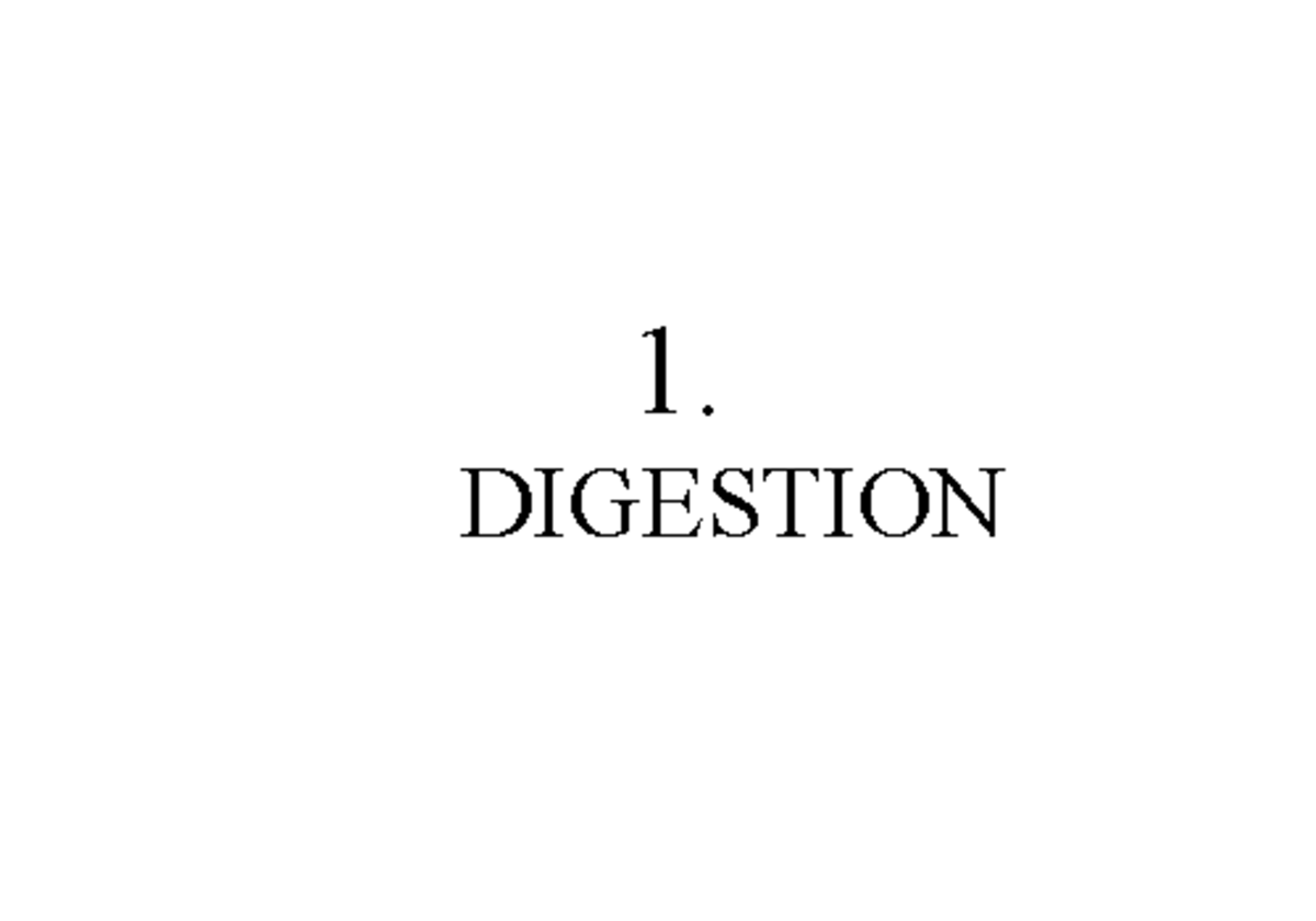 Livestock nutrition Vocab - 1. DIGESTION The Process involved in the ...