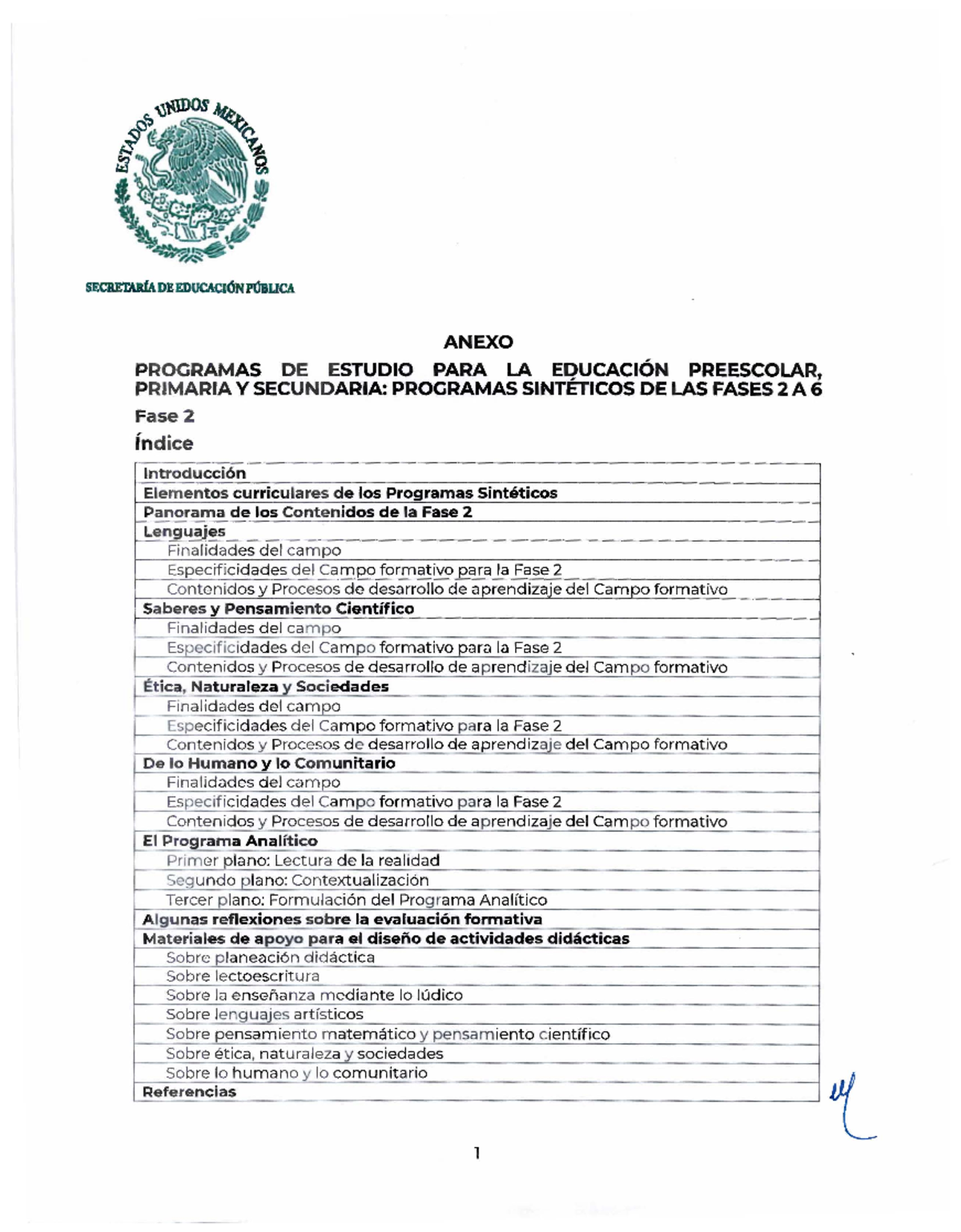 2. Acuerdo FASE 2-1-73 - nuevo programa sintetico - SECRETAlÚADE ...