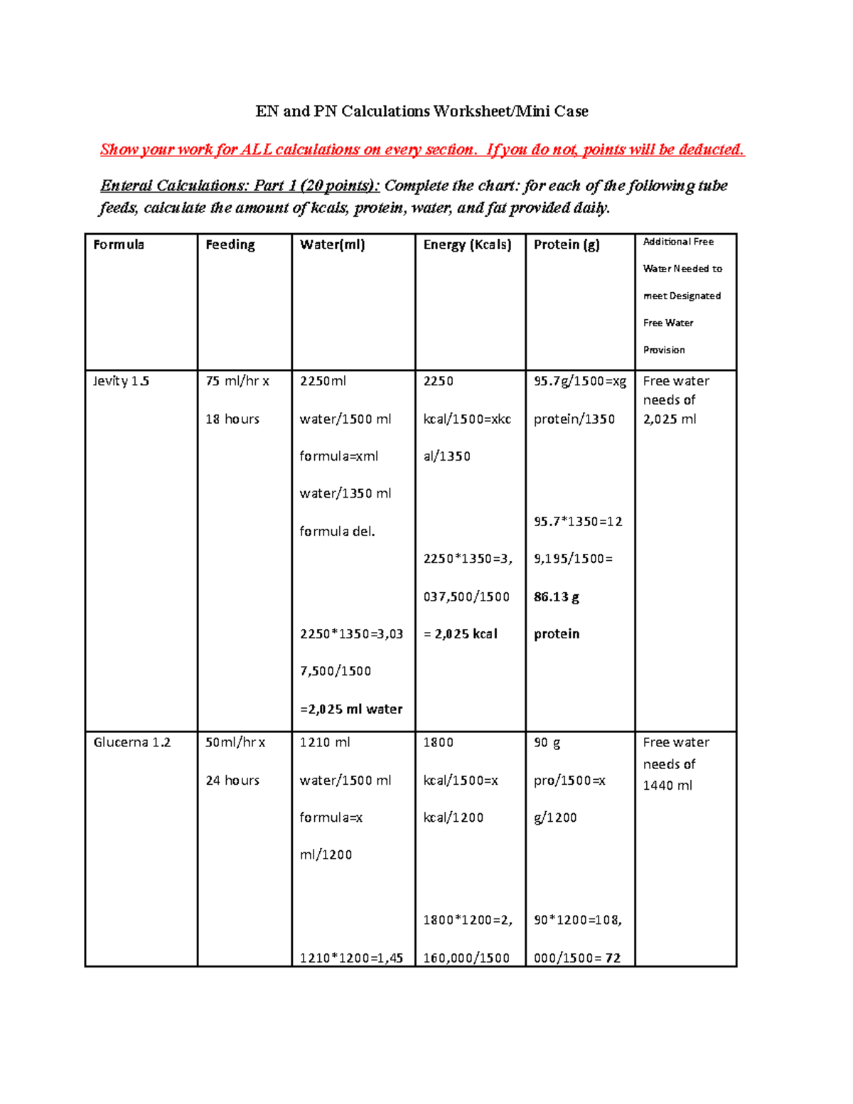 ND 630 EN PN Calculations Practice - EN and PN Calculations Worksheet ...