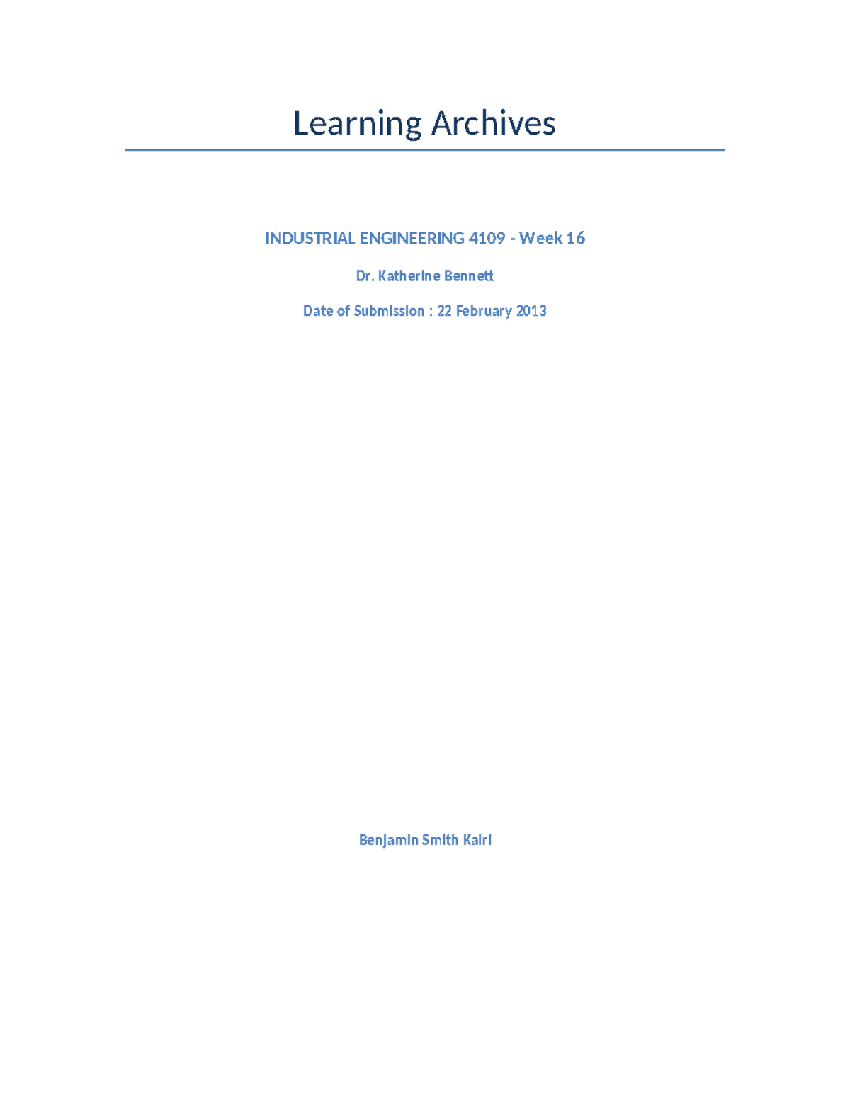 Industrial Engineering-4109-Learning Archives - Learning Archives INDUSTRIAL ENGINEERING 4109 ...