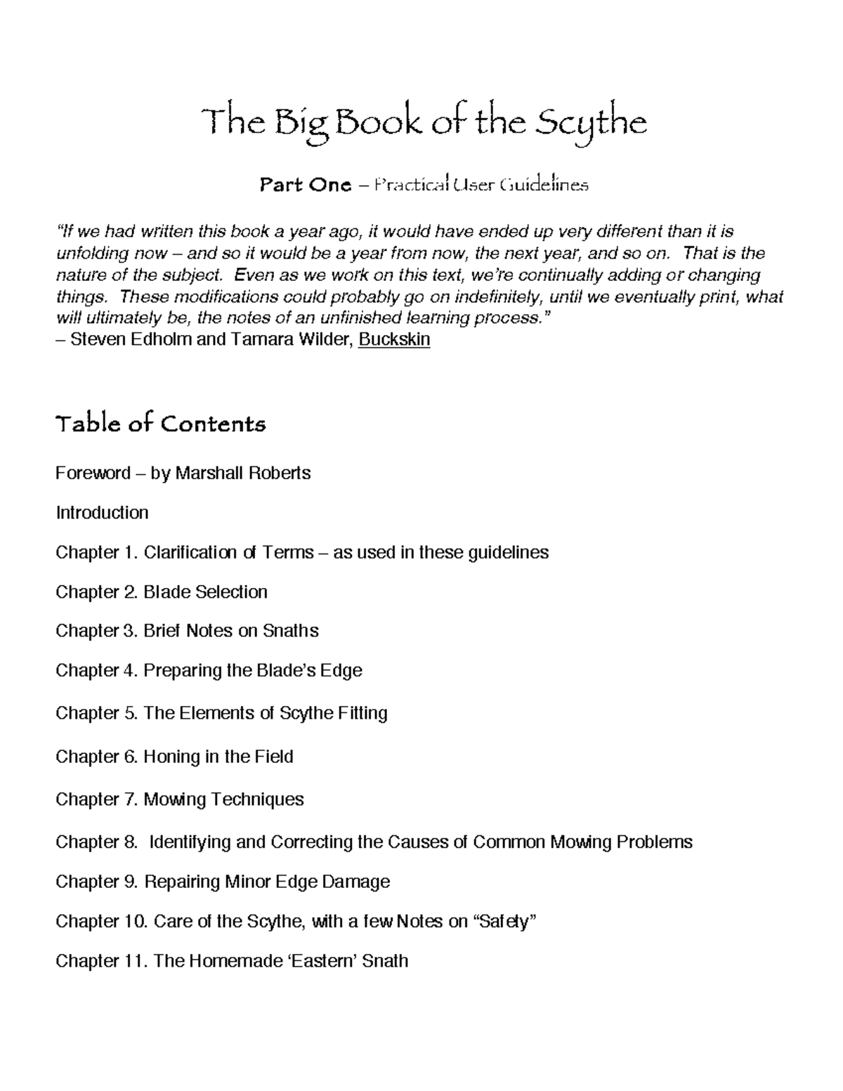 Scything part 1 - yess - ! The Big Book of the Scythe Part One ...