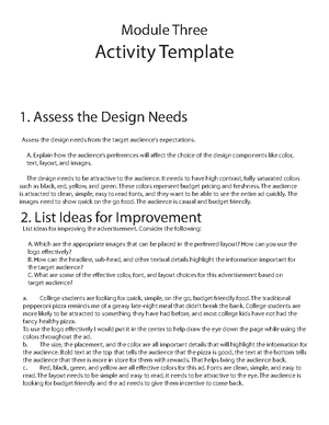 GRA280 MOD 4 - Mod 4 coursework - Module 4: Critique (User Testing) in ...
