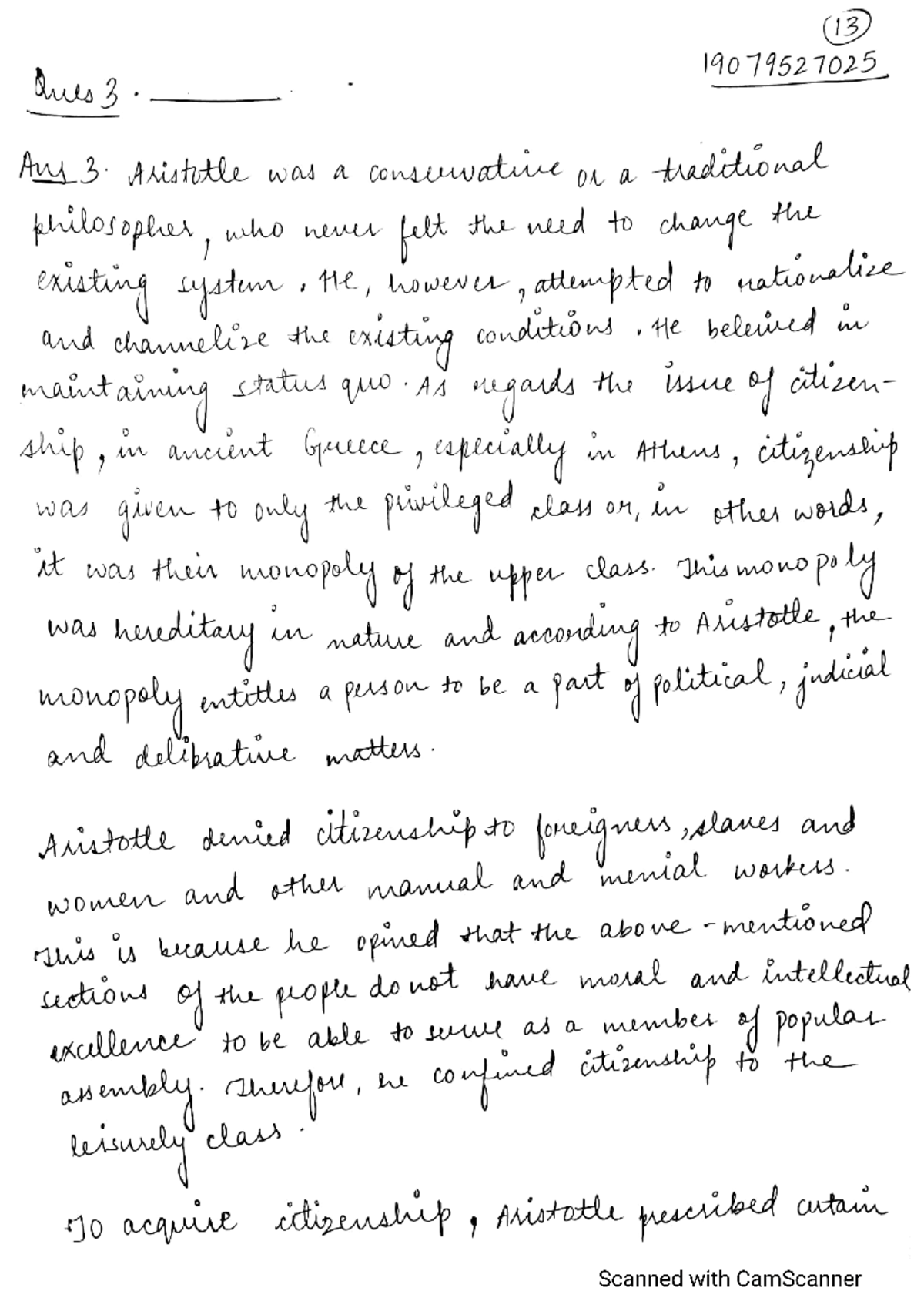 Aristotle and his philosophy in the classical political philosophy - B ...