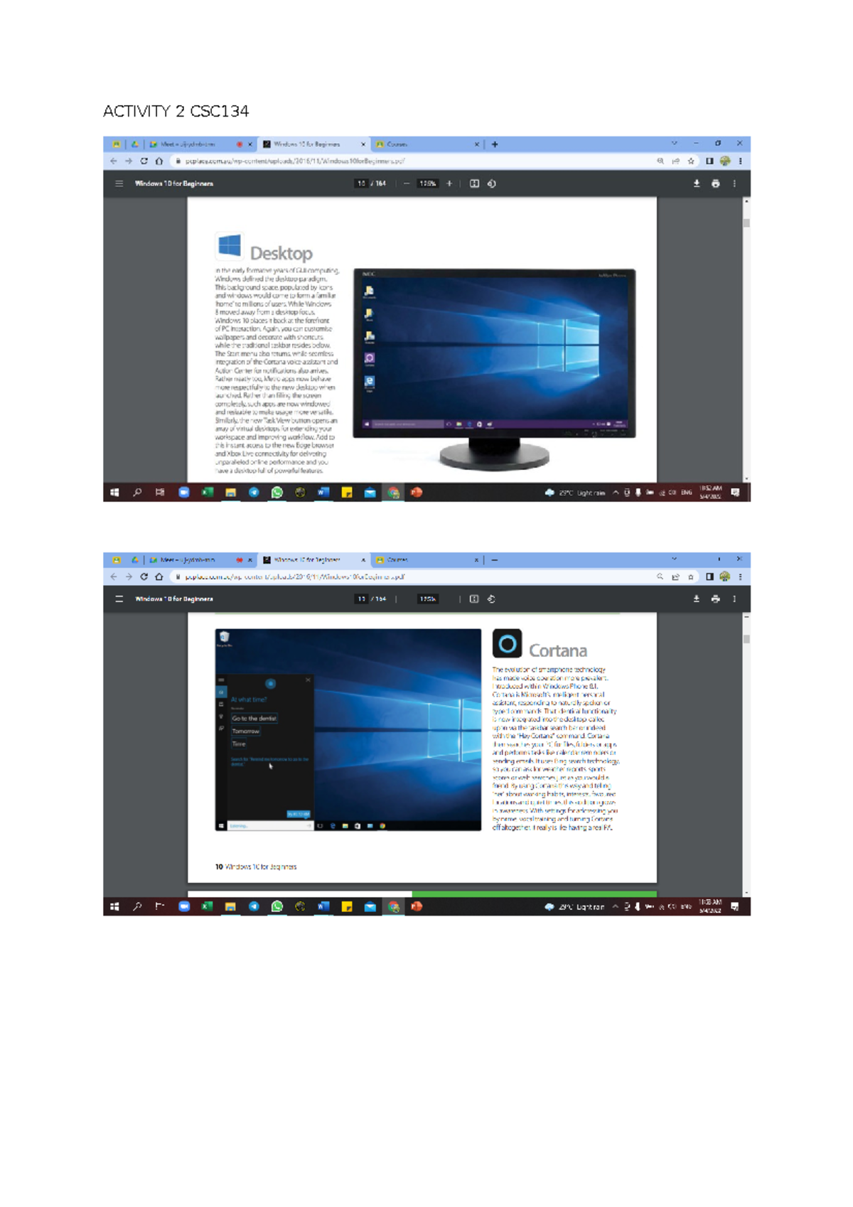 Activity 2 - tutorial work - Computer & Information Processing ...