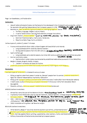 European History 19th Century - Session 1 - Introduction - French ...