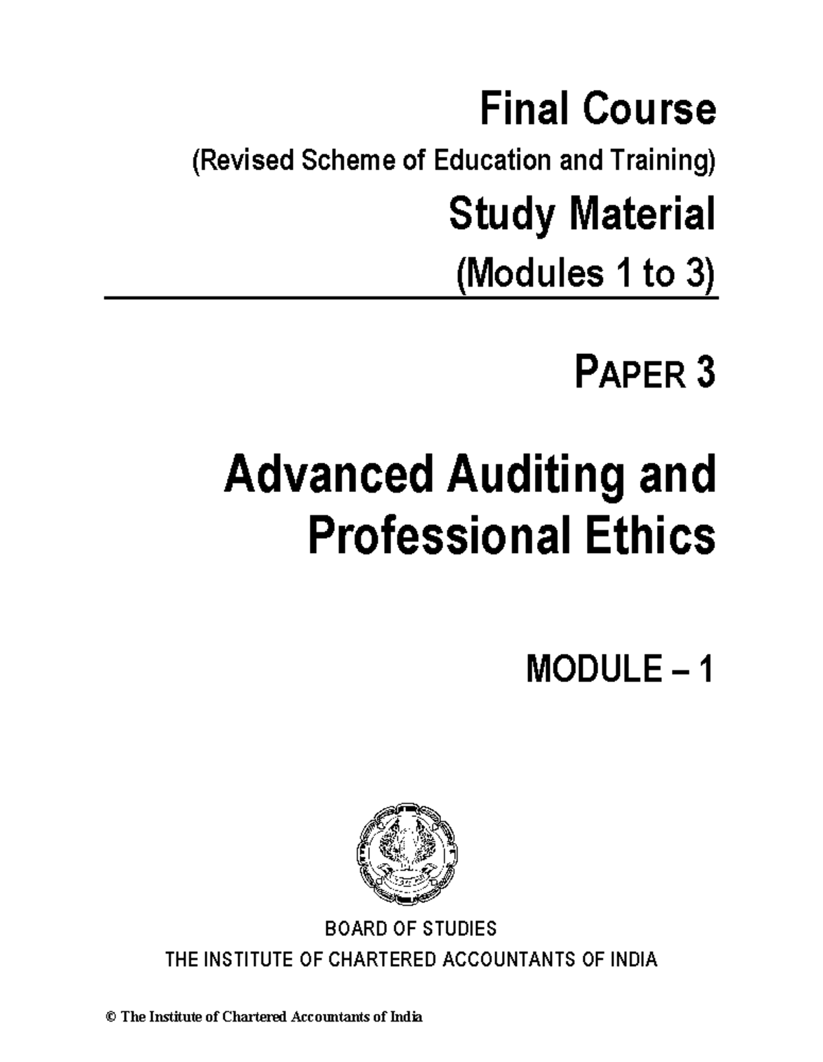 1.Module-1-Initial Pages - Final Course (Revised Scheme of Education ...