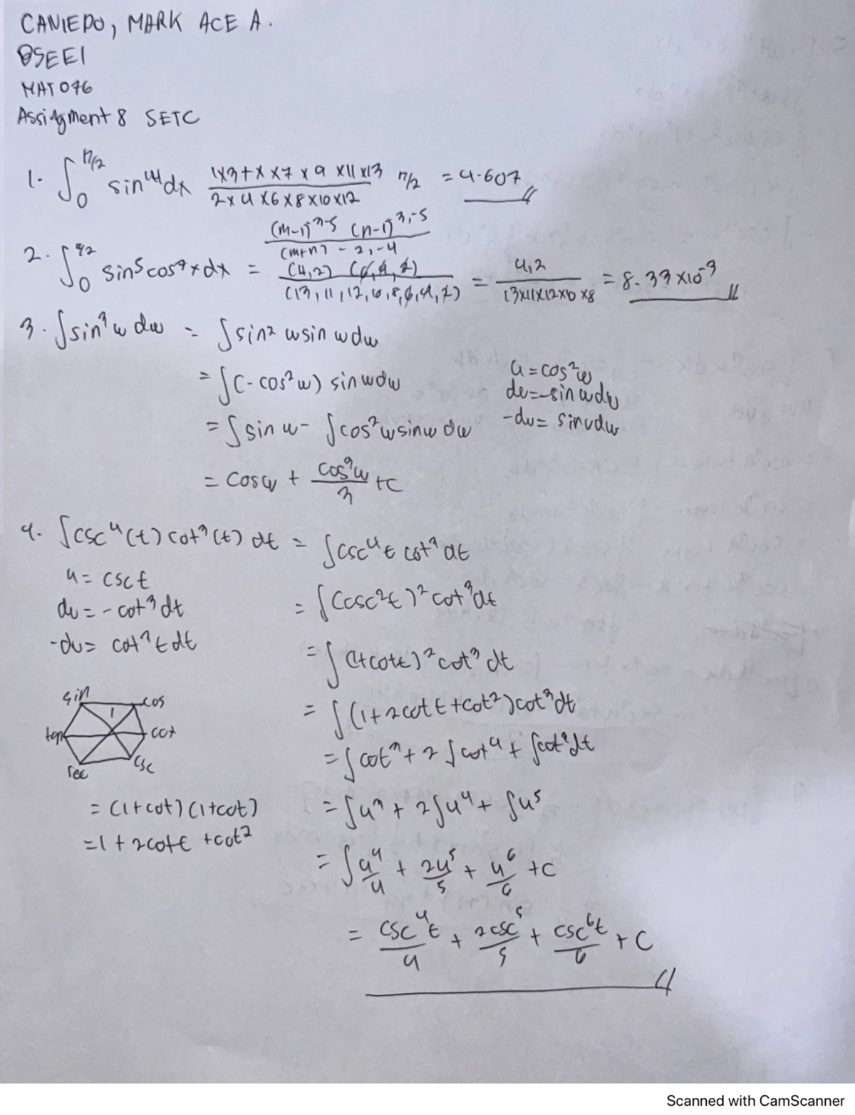 CALCULUS 2 ACTIVITY - Civil Engineering - Studocu