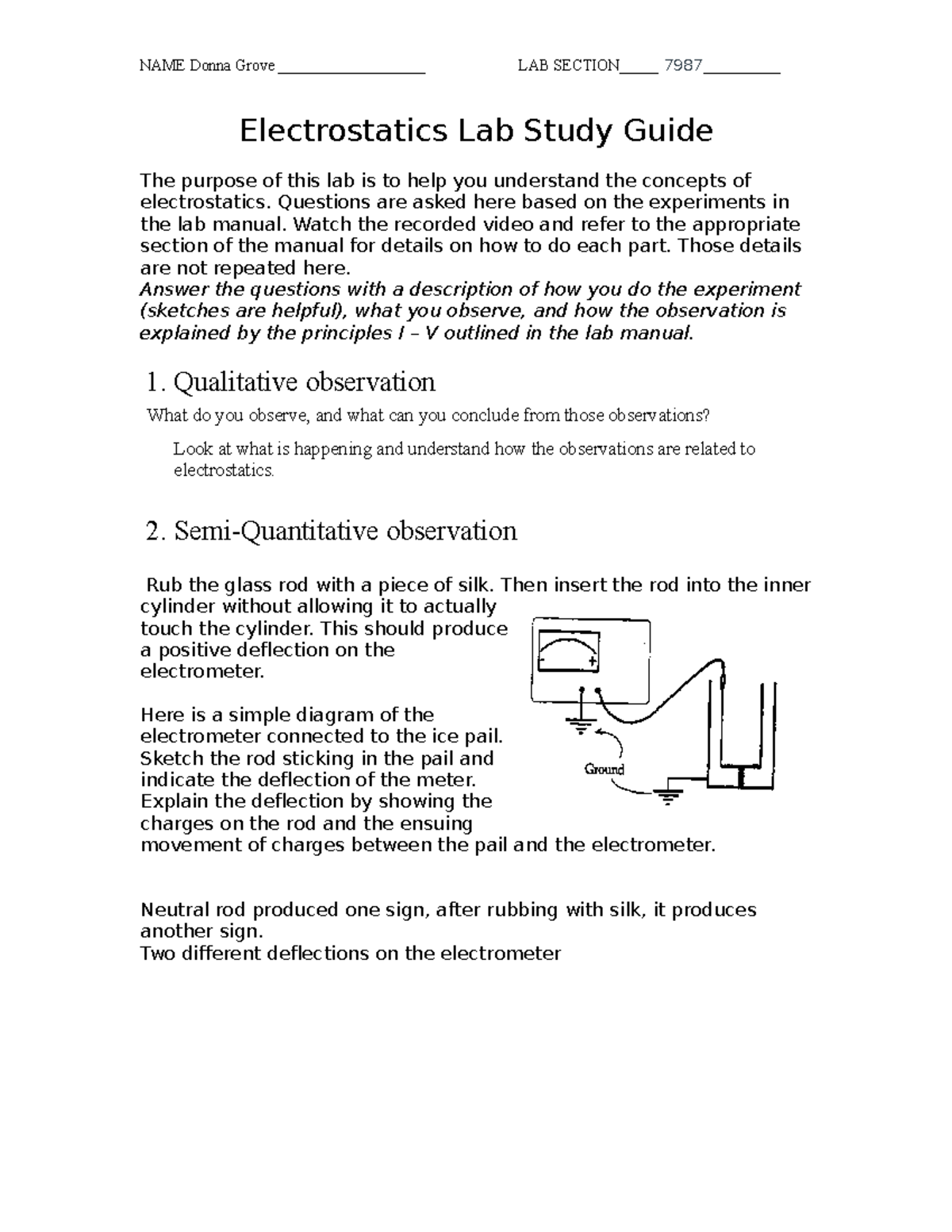 PHYS-P 202-Lab 1 - Lab 1 - NAME Donna Grove ___________________ LAB ...