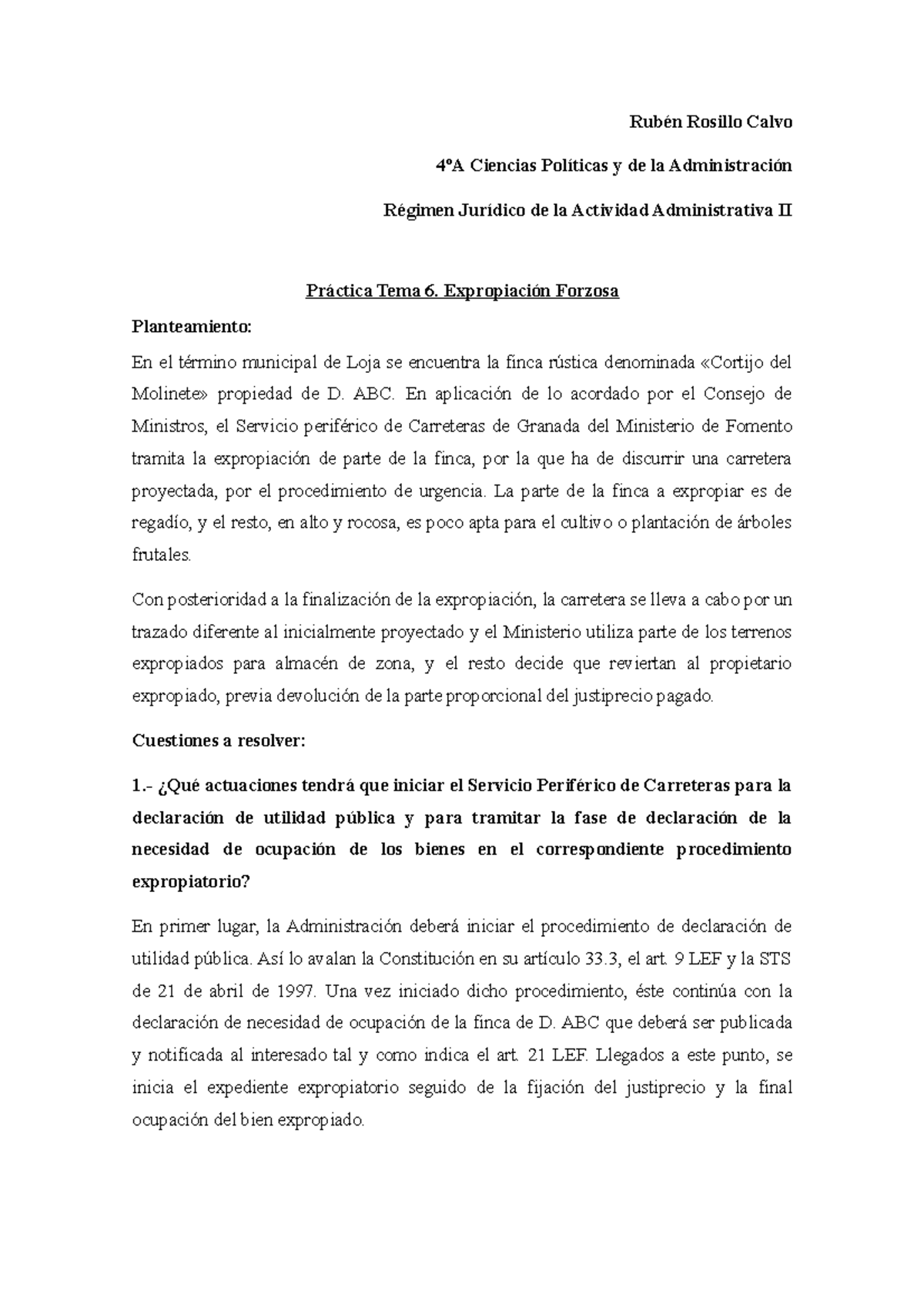 Práctica Expropiación Forzosa - Rubén Rosillo Calvo 4ºA Ciencias ...