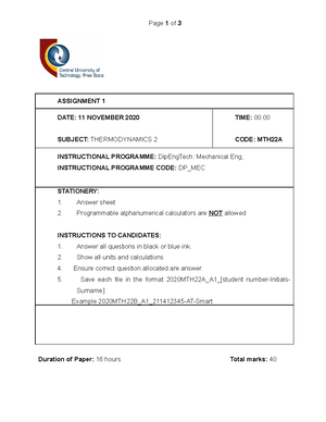 Practical 2 Fluid Mechanics - Practical report : Dept of Mechanical ...